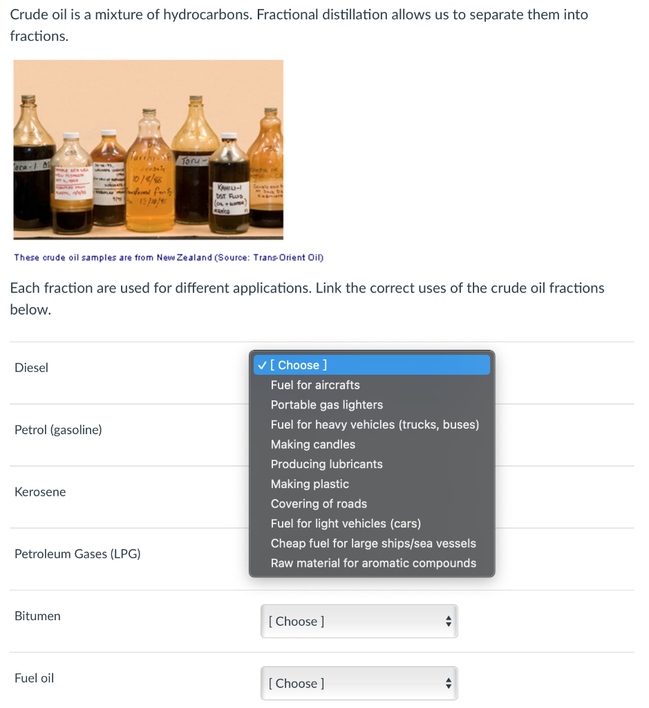 Solved Crude oil is a mixture of hydrocarbons. Fractional | Chegg.com