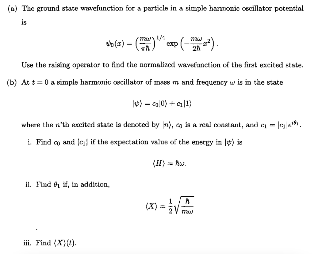 Solved A The Ground State Wavefunction For A Particle In A