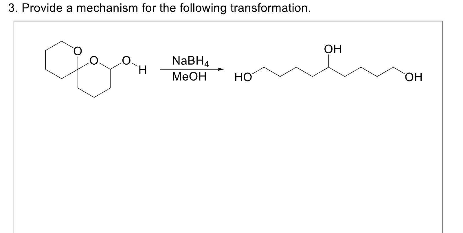 Solved 3. Provide a mechanism for the following | Chegg.com