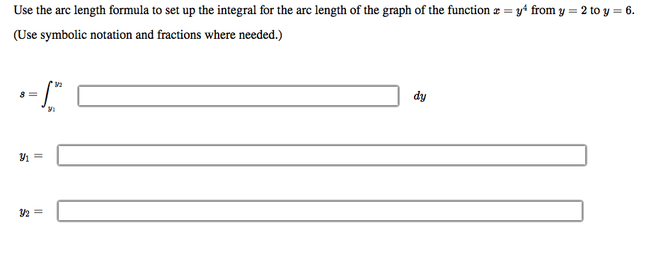 Solved 1. Use the arc length formula to set up the integral | Chegg.com