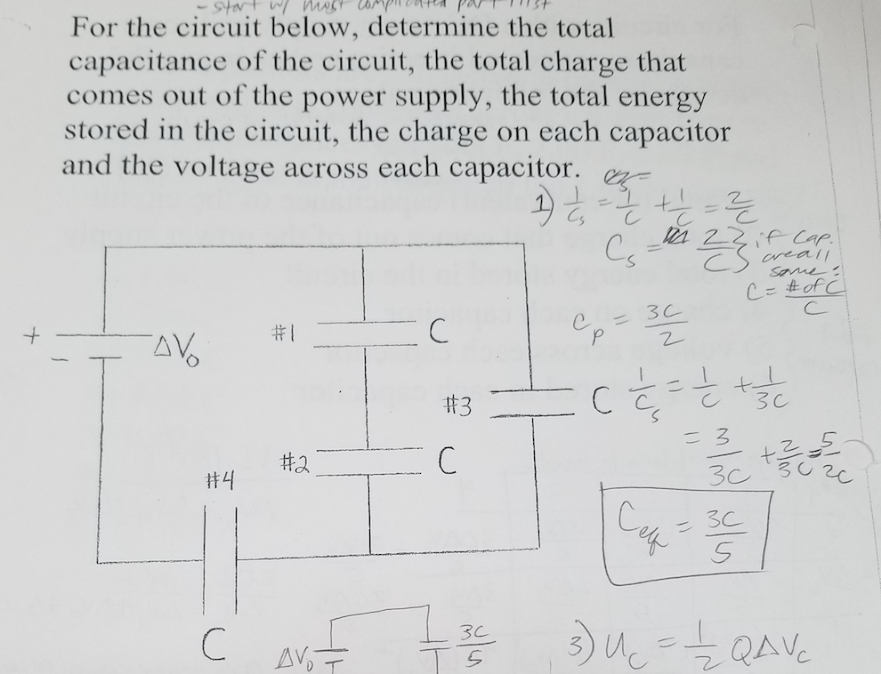 Solved For the circuit below, determine the total | Chegg.com