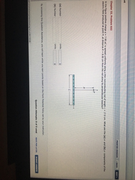 Solved In the figure positive charge q = 7.90 pC is spread | Chegg.com