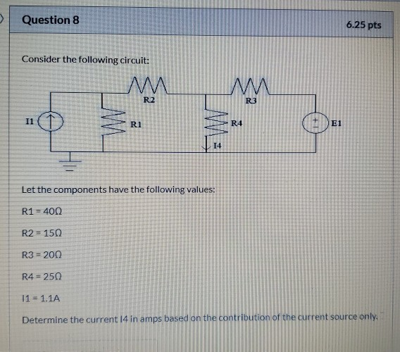 Solved Question 1 R1 20 OV 15 V1 In the above circuit, V1 = | Chegg.com