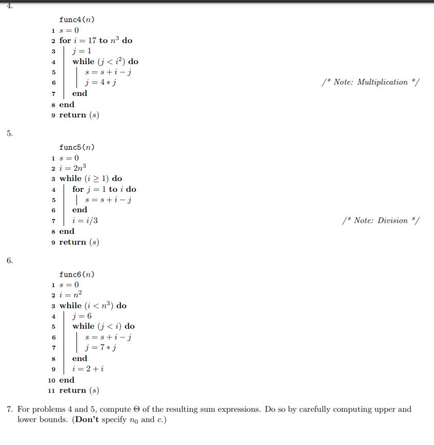 Solved 1. For each of following loops, determine how many | Chegg.com