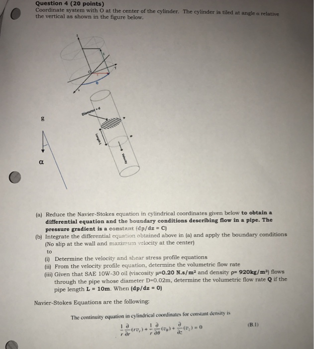 Solved Question 4 (20 points) Coordinate system with the | Chegg.com
