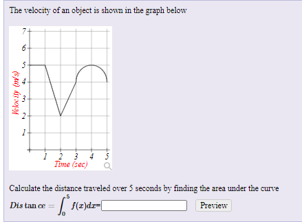 Solved The velocity of an object is shown in the graph below | Chegg.com
