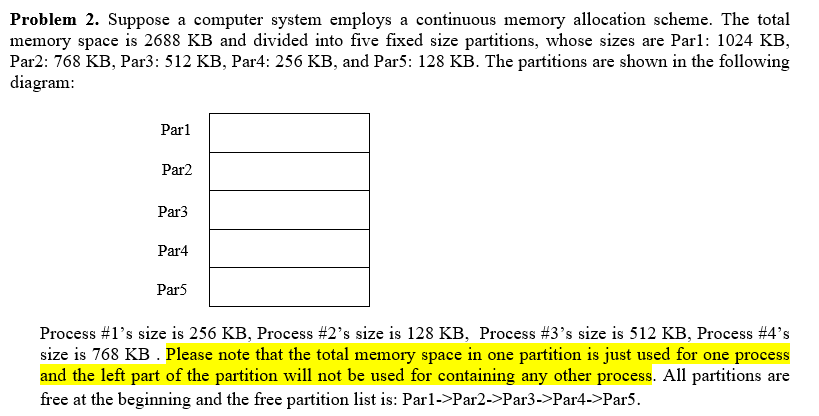 Solved If the processes arrives in this order: Process #2 | Chegg.com
