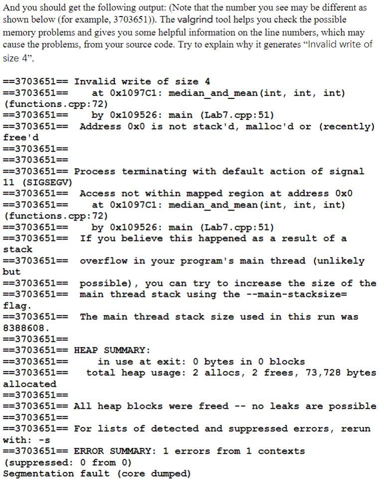 This Is Talking About Using The Valgrind Command On 