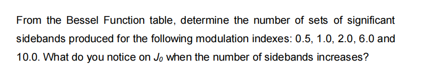 Solved From the Bessel Function table, determine the number | Chegg.com