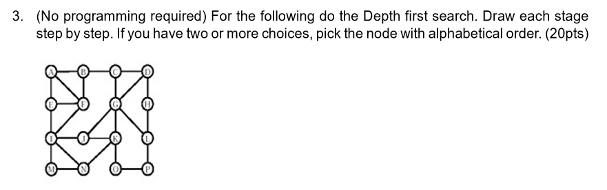 Solved 3. (No programming required) For the following do the | Chegg.com