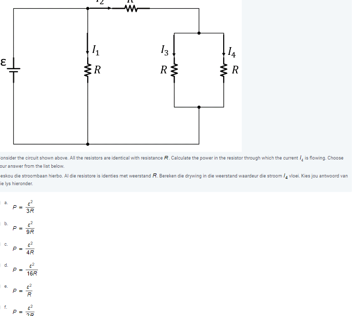 Solved onsider the circuit shown above. All the resistors | Chegg.com