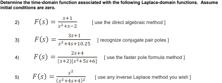 Solved Determine the time-domain function associated with | Chegg.com