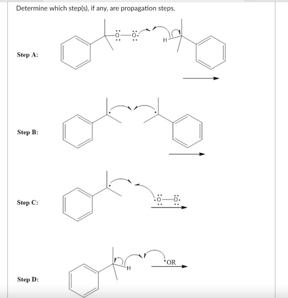 Solved Determine which step(s), if any, are propagation | Chegg.com