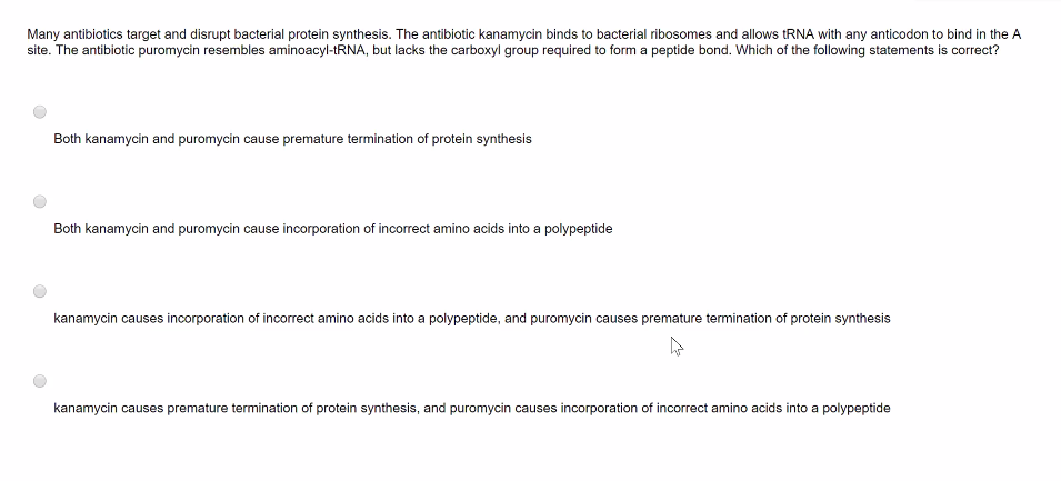 Solved Many antibiotics target and disrupt bacterial protein | Chegg.com