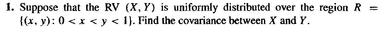 Solved 1. Suppose that the RV (X,Y) is uniformly distributed | Chegg.com