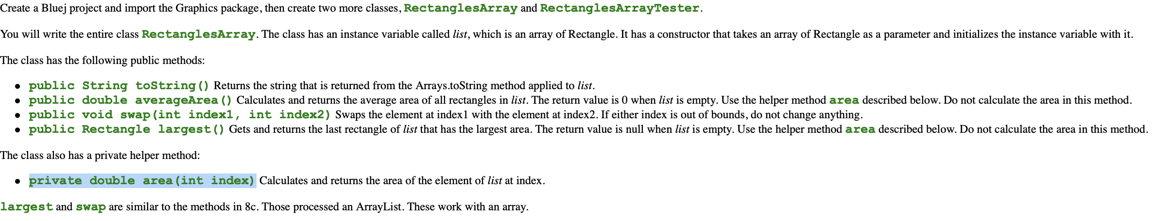 Solved Create a Bluej project and import the Graphics | Chegg.com