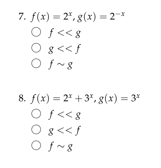 Solved In each of the following problems fill in the circle | Chegg.com