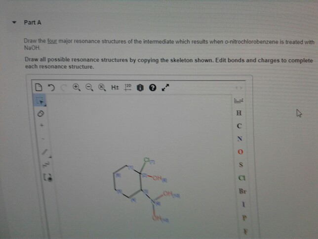 Solved Part A Draw the four major resonance structures of | Chegg.com