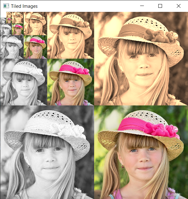 Create a new version of the TiledImages program from | Chegg.com