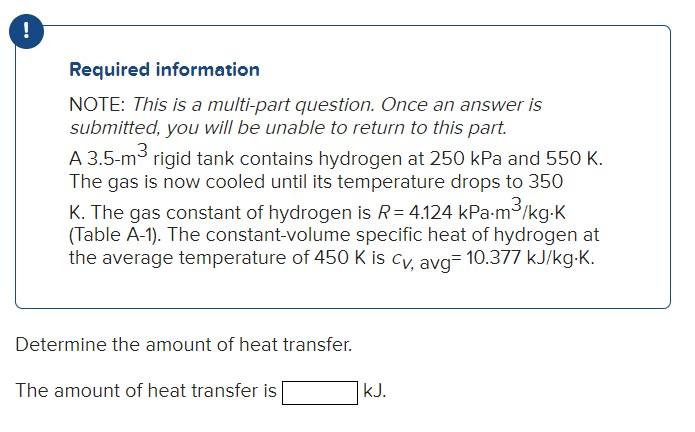 Solved Required information NOTE: This is a multi-part | Chegg.com