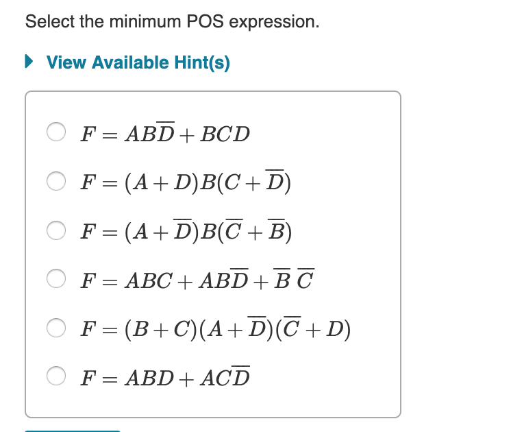 Solved Construct a Karnaugh map for the logic function F-ABC | Chegg.com