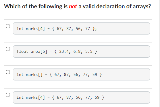 Solved In C, if we pass an array as an argument to a | Chegg.com