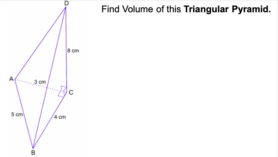 Solved This pyramid has a pentagonal base = 42 cm?. Find the | Chegg.com