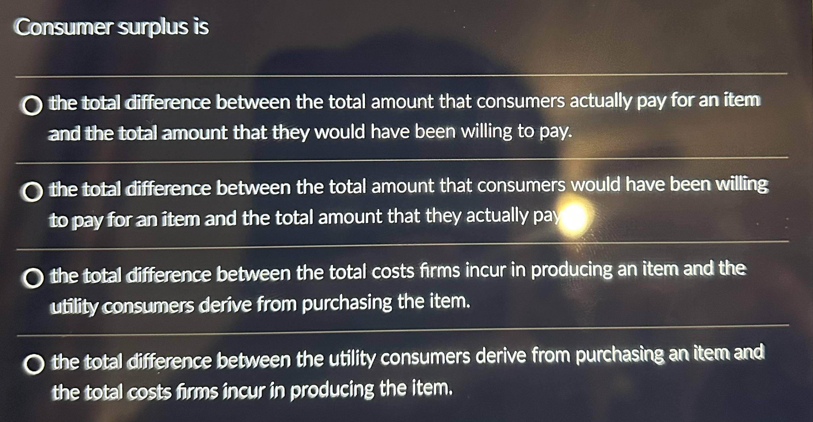 Solved the total difference between the total amount that | Chegg.com