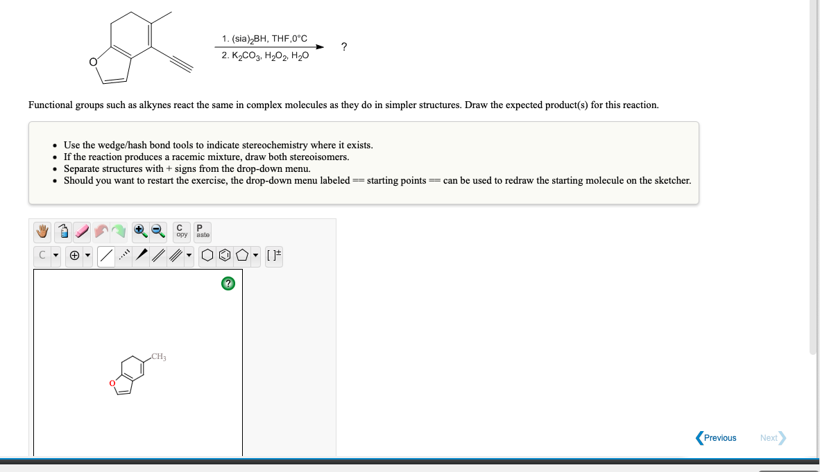 Solved Functional groups such as alkynes react the same in | Chegg.com