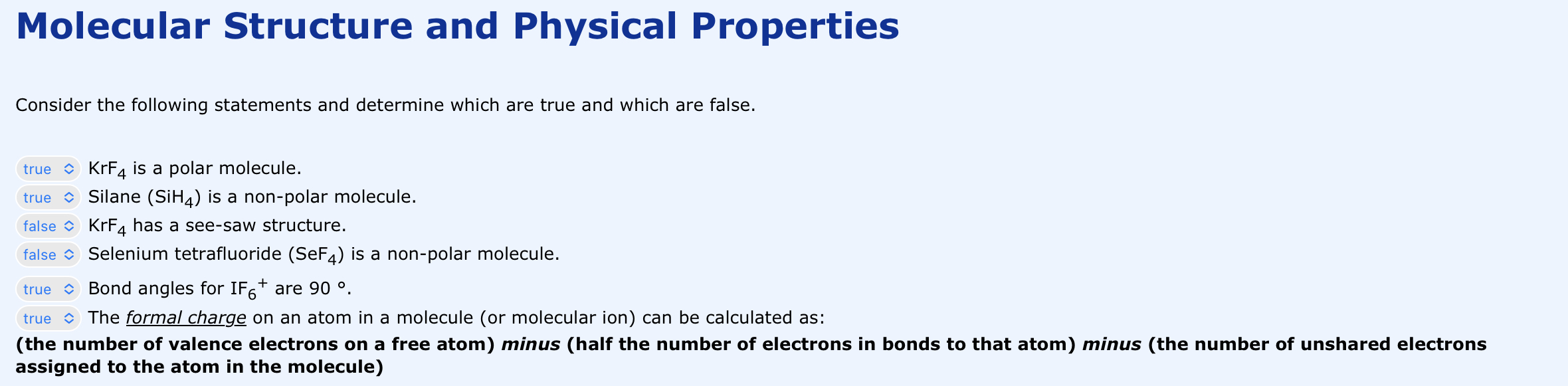 Solved Molecular Structure and Physical Properties Consider | Chegg.com