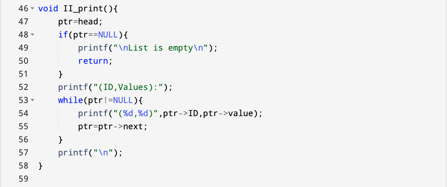 Solved I Have To Modify Below Code By Using Double Linked