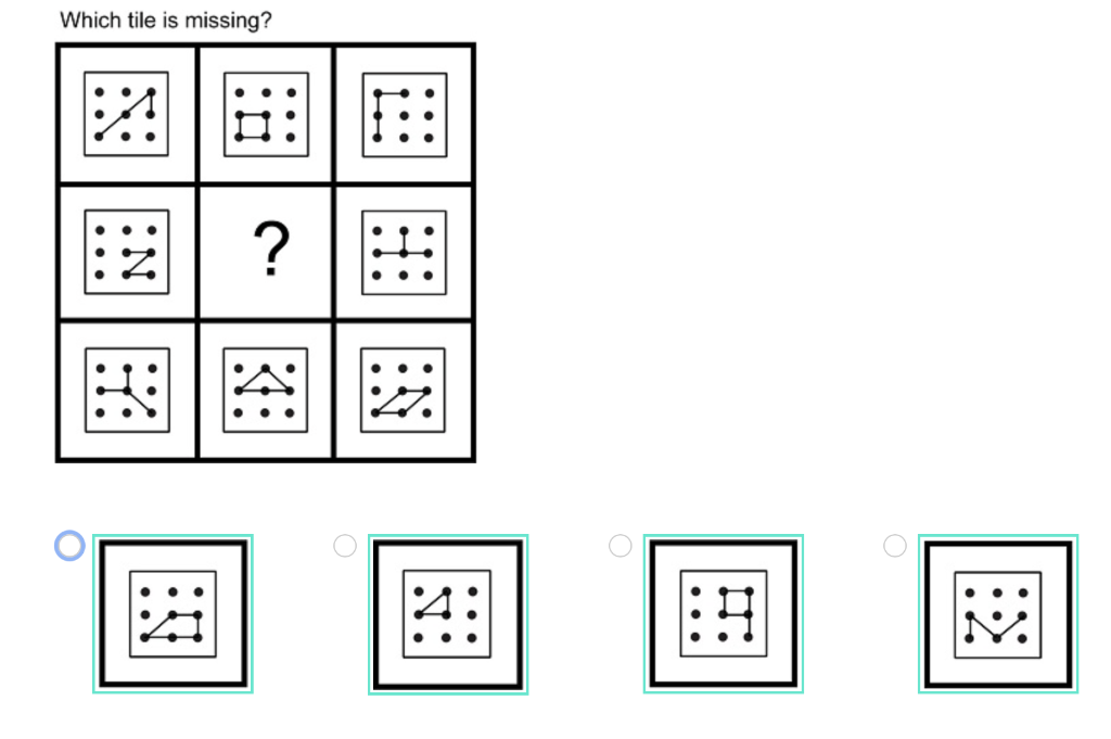 Solved Which tile is missing? | Chegg.com