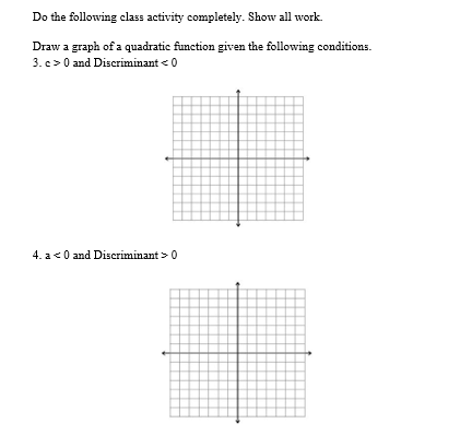 Solved Do the following class activity completely. Show all | Chegg.com