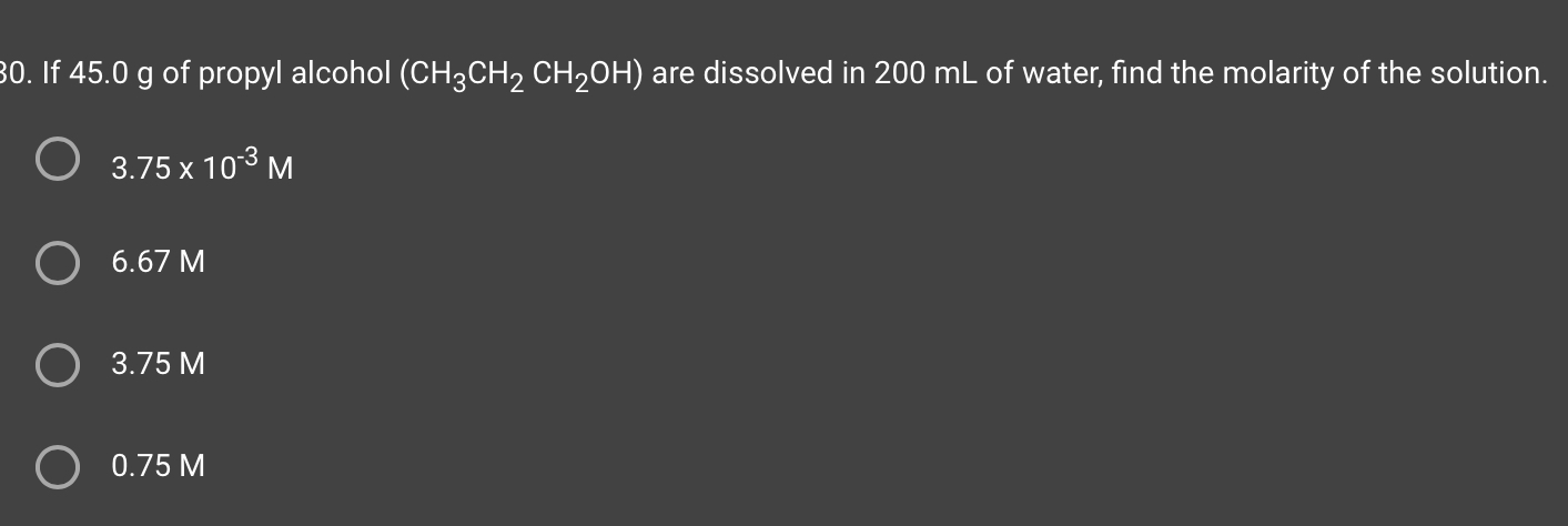Solved \\( 3.75 \\times 10^{-3} \\mathrm{M} \\) \\( 6.67 | Chegg.com