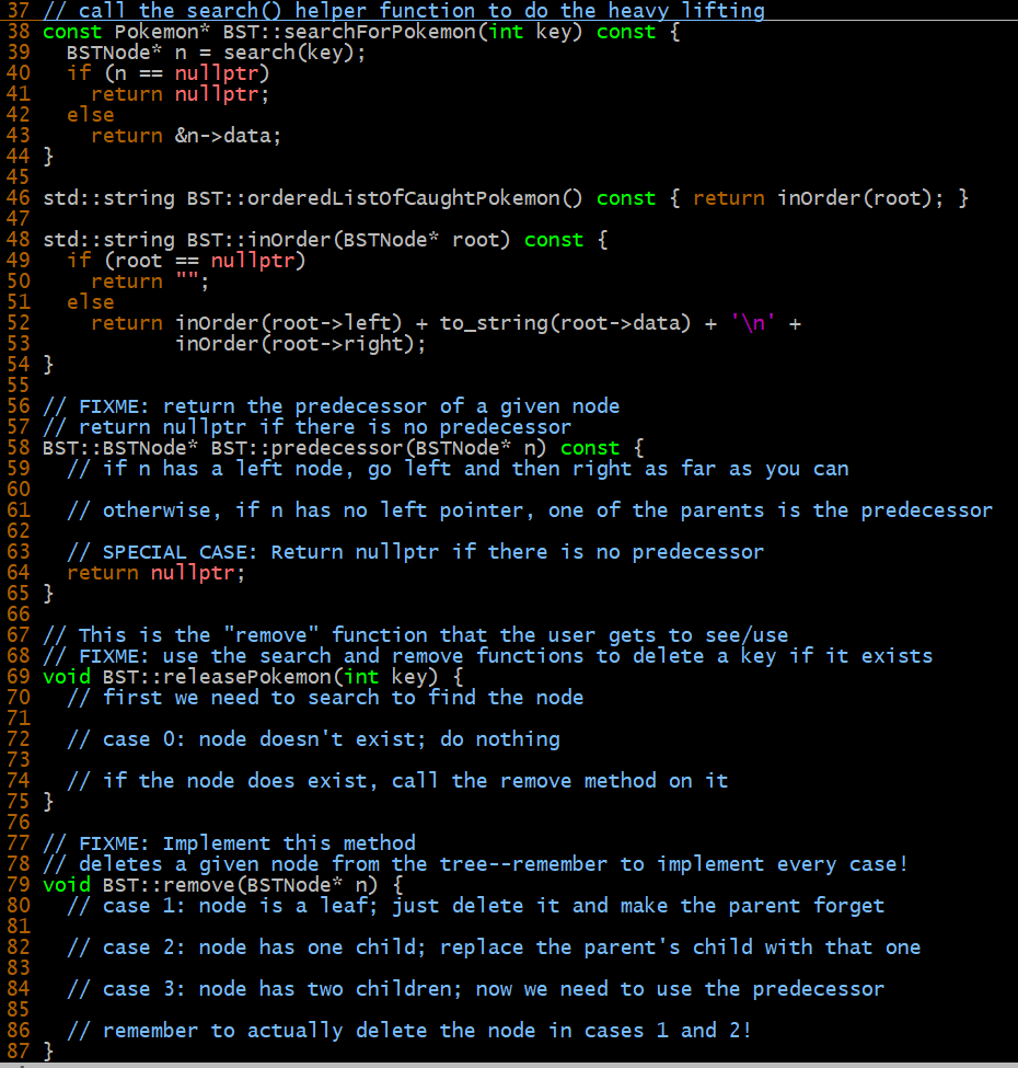 Programming language is C++ Please help with FIXME | Chegg.com