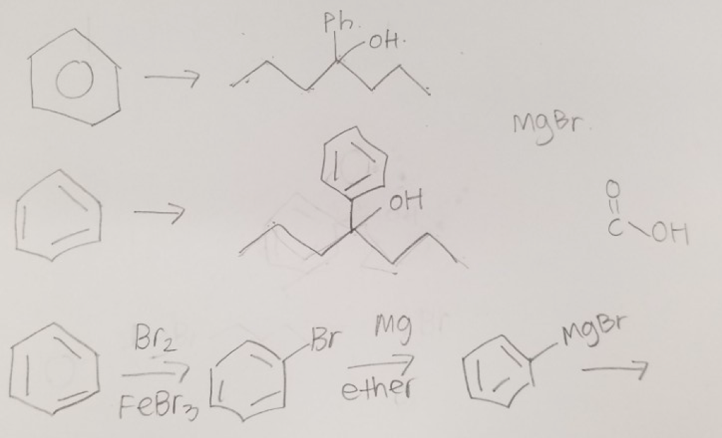 Solved Benzene is prepared into 4-phenylheptan-4-ol. I am | Chegg.com