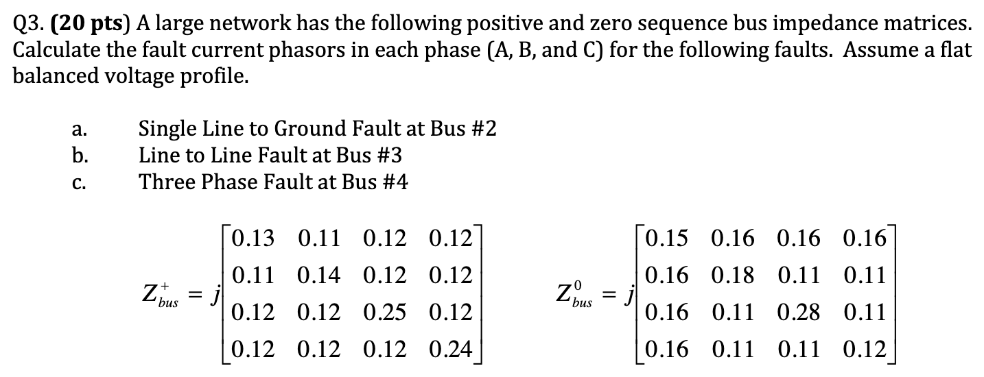 Solved Q3. (20 pts) A large network has the following | Chegg.com