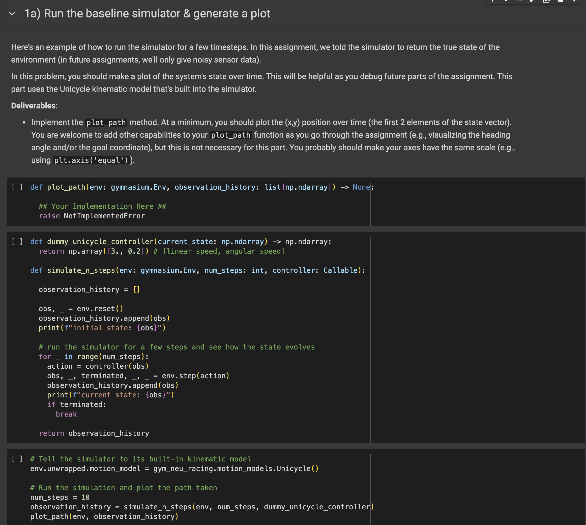 Solved 1a) ﻿Run the baseline simulator & generate a | Chegg.com