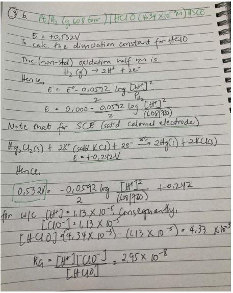 Solved Calculate the cell voltage of the following: a. 𝑃t/ | Chegg.com