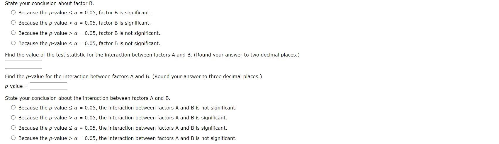 Solved up the ANOVA table. (Round your values for mean | Chegg.com