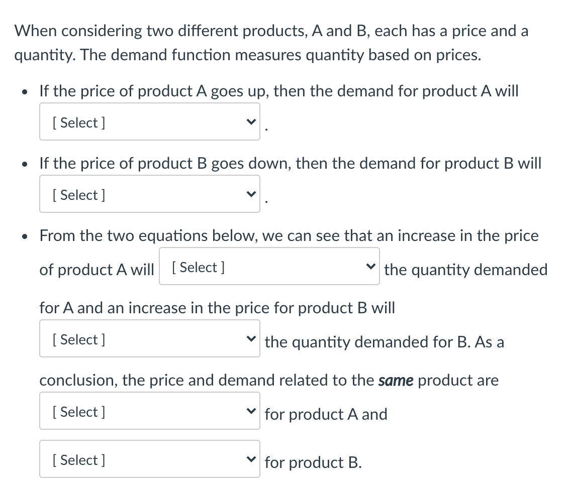 Solved 1. increase/ decrease/ stay the same 2. increase/ | Chegg.com