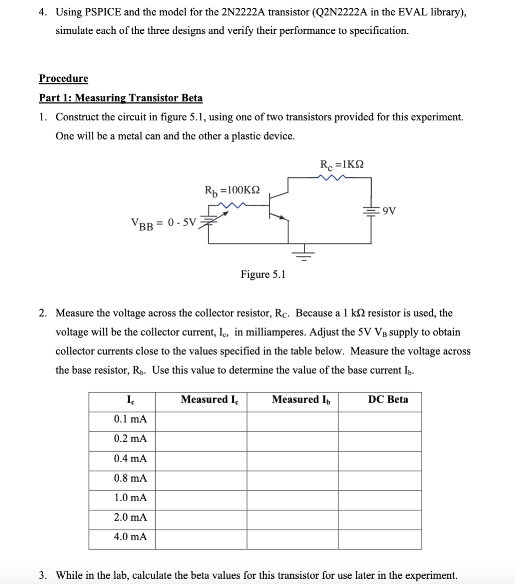 Solved Pleas do the Changing transistor model parameters in | Chegg.com