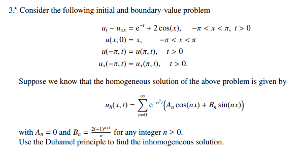 Solved 3. Consider the following initial and boundary-value | Chegg.com