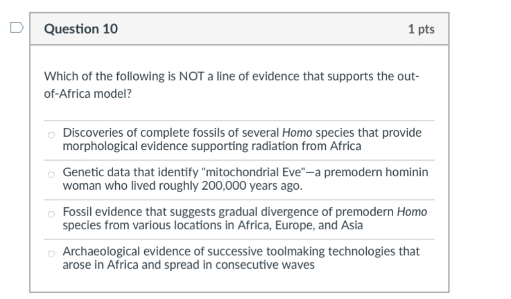 Solved D Question 10 1 pts Which of the following is NOT a | Chegg.com