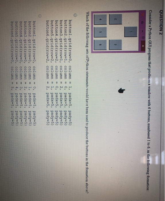 Solved QUESTION Z Consider a Python GUI program that | Chegg.com