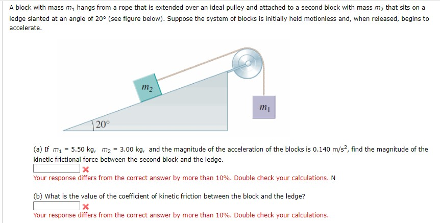 Solved A block with mass m1 hangs from a rope that is | Chegg.com