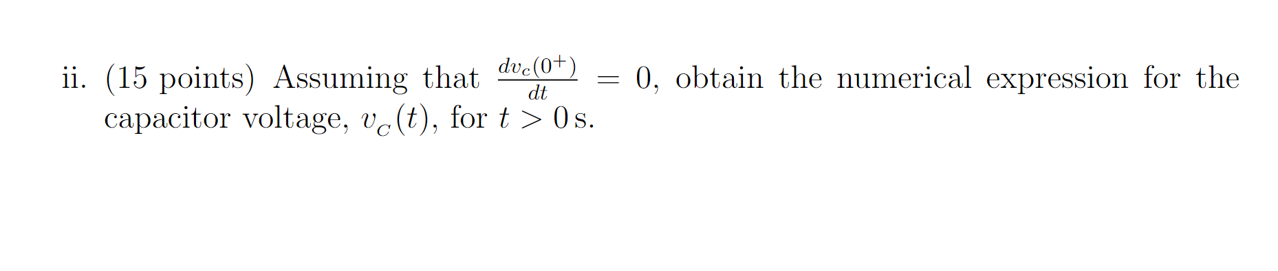 Solved Question 3 (24 points) (a) (17 points) For the second | Chegg.com