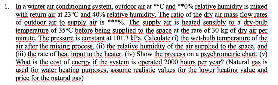 Solved outdoor air at 2 Celcius 20% relative humidity | Chegg.com