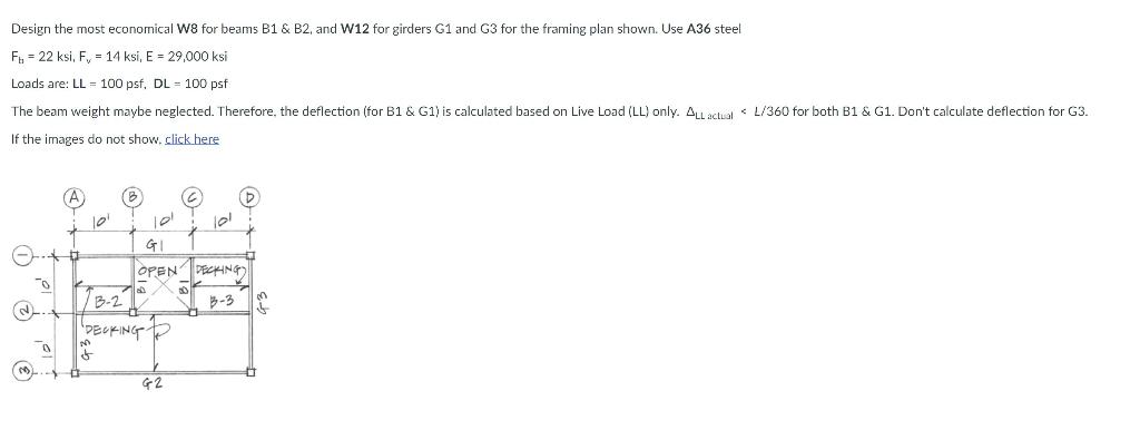Solved 1 pts Beam B1: w (in plf) on beam B1 = plf Flag | Chegg.com