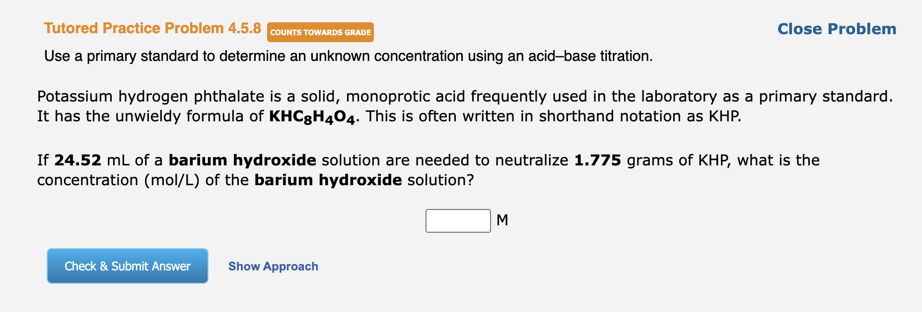 Solved Tutored Practice Problem 4 5 6 Use Solution